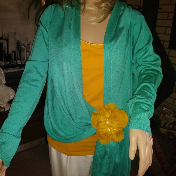 Cejon Accessories | Jackets & Coats | Teal Color Shawlshrug | Poshmark